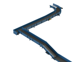 LEWCO Empty Corrugated Box Trash Conveyor - Lewco Conveyors