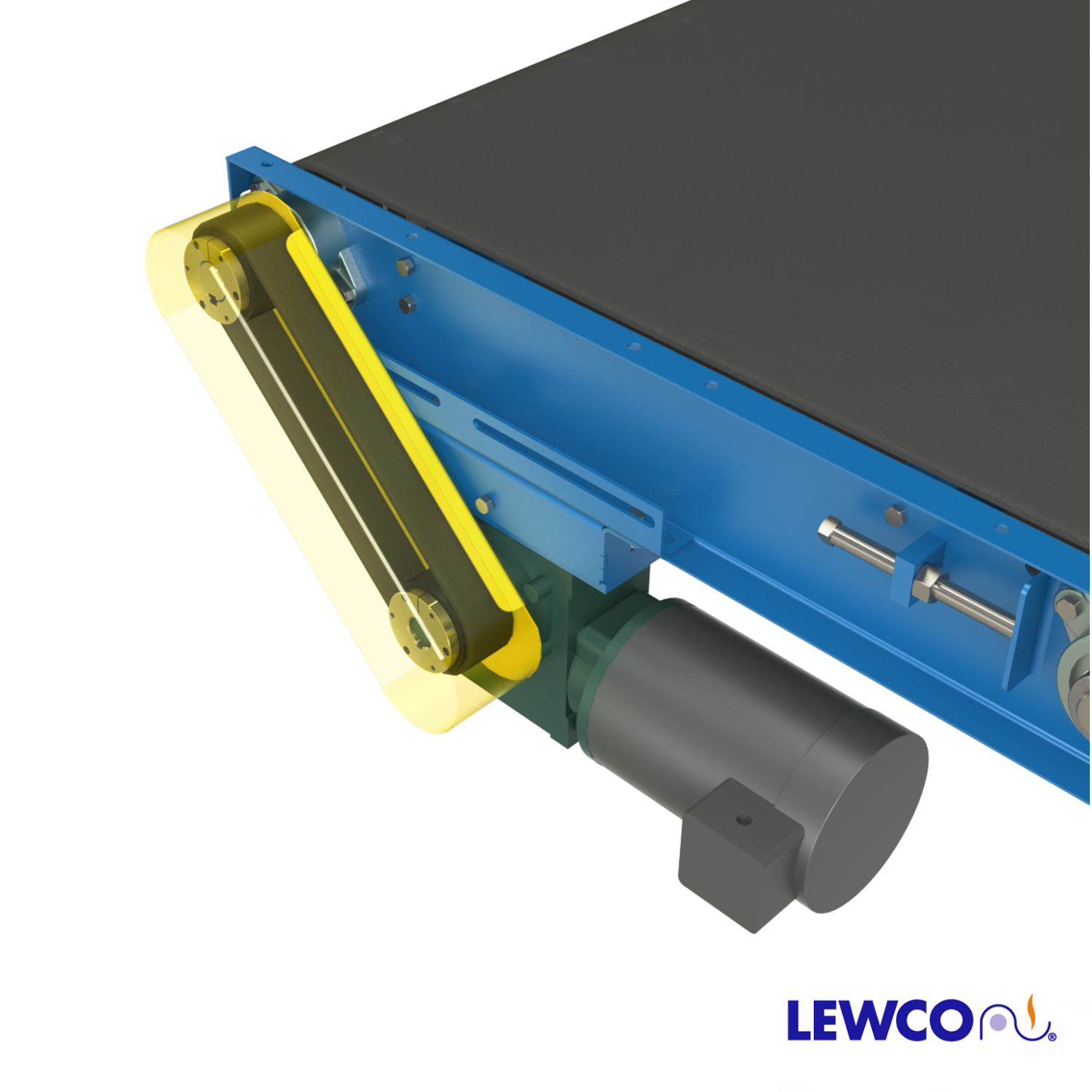 Belt Conveyor with Timing Belt Drive – Lewco Conveyors