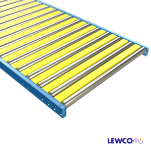 Gravity Roller Conveyor with Walk Over Plates – Lewco Conveyors